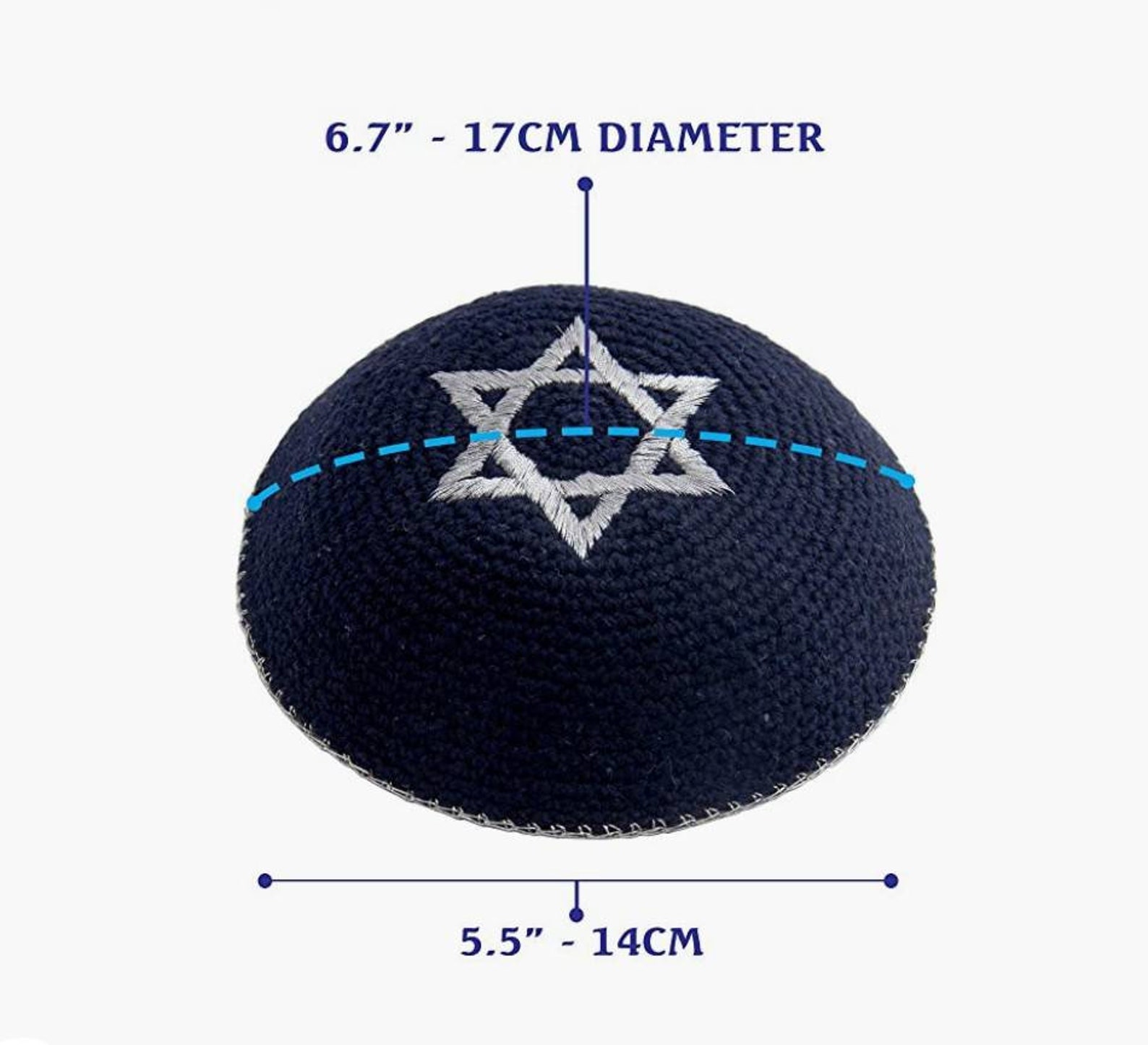 Kipot Pack 4 pieces Hq 6.7 in mix of handmade colors Kippah | Etsy