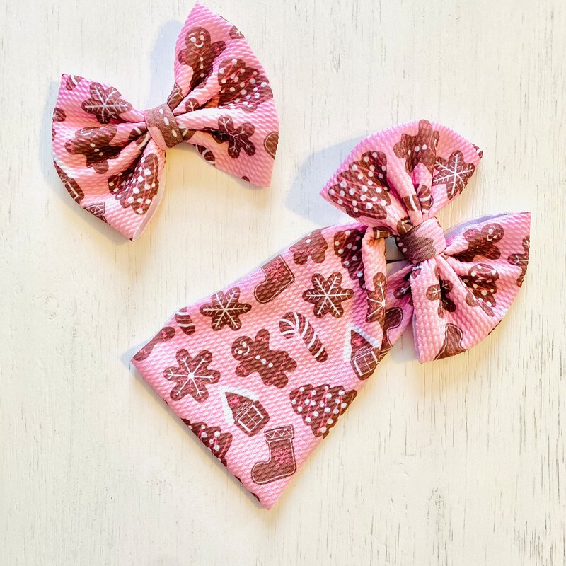Gingerbread Hair Bow - Etsy