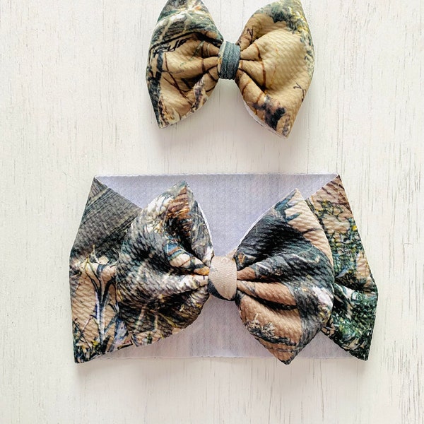 Camouflage Hair Bow - Etsy