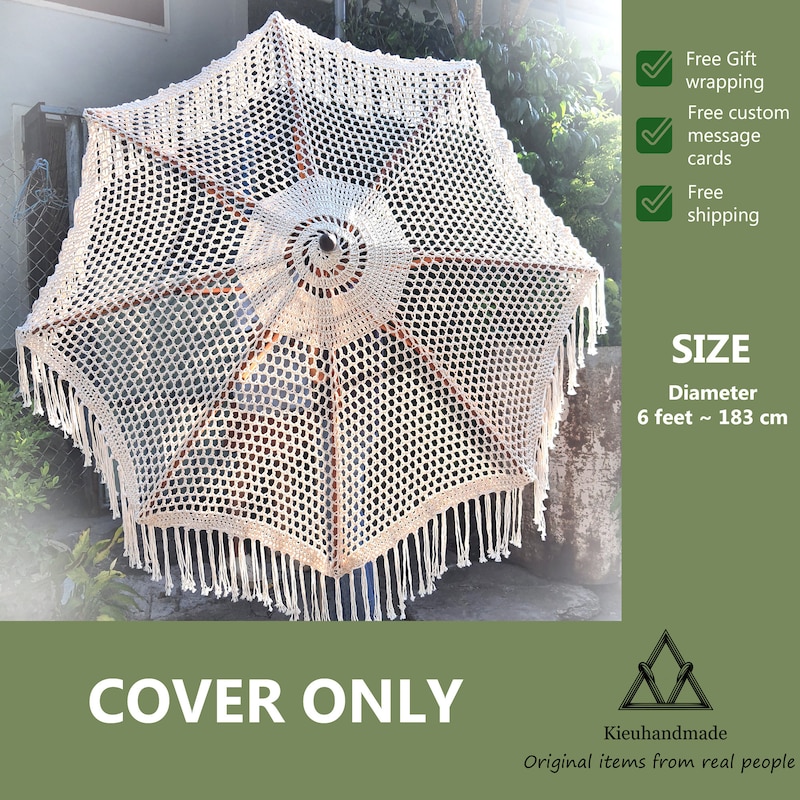 Macrame Garden Parasols - Etsy