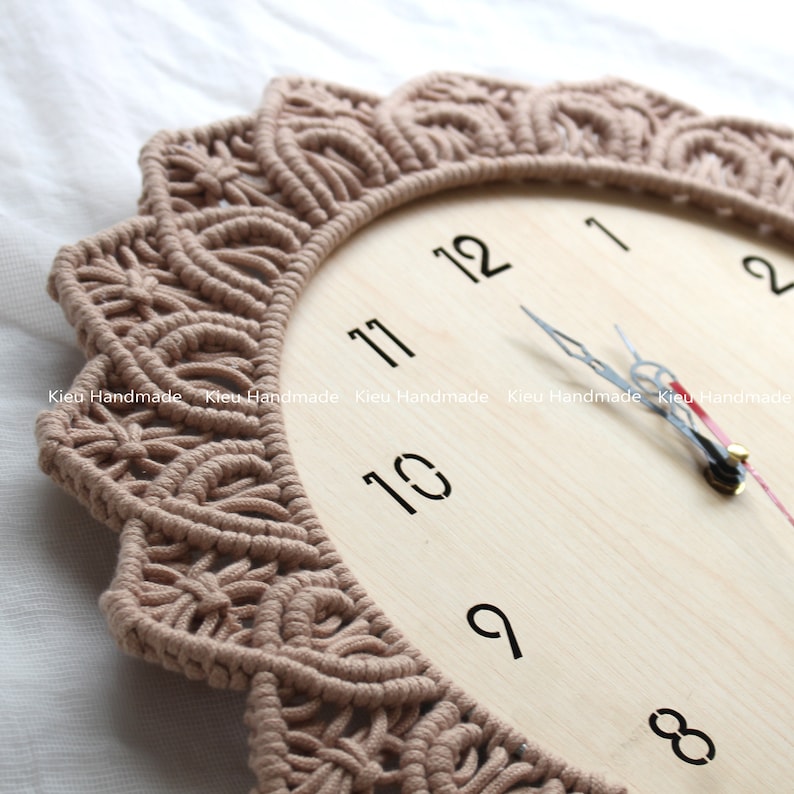 Macrame Patterns, Macrame Wall Clock Pattern With PDF and Video Instruction - Etsy