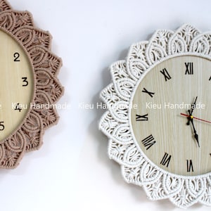 Macrame Patterns, Macrame Wall Clock Pattern With PDF and Video ...