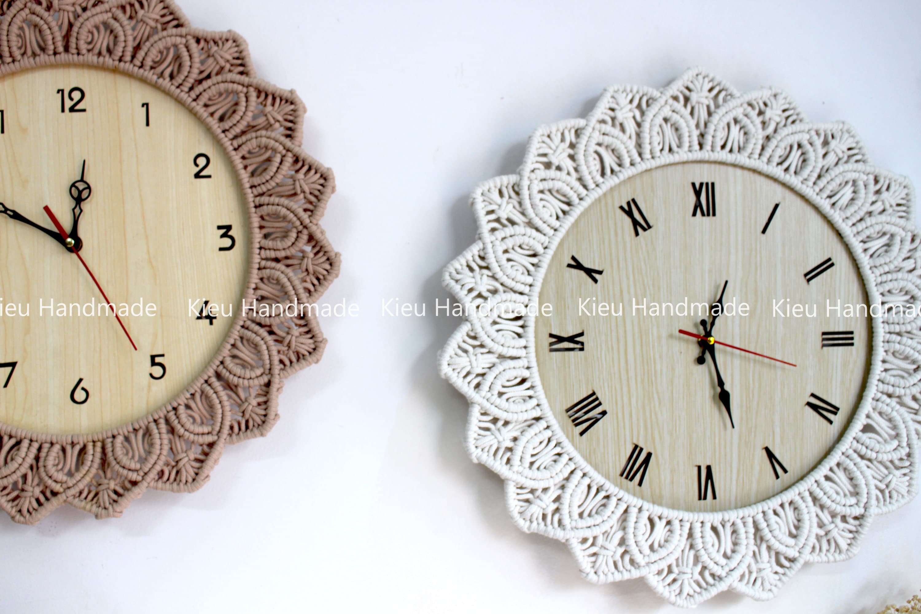 Macrame Patterns, Macrame Wall Clock Pattern With PDF and Video ...