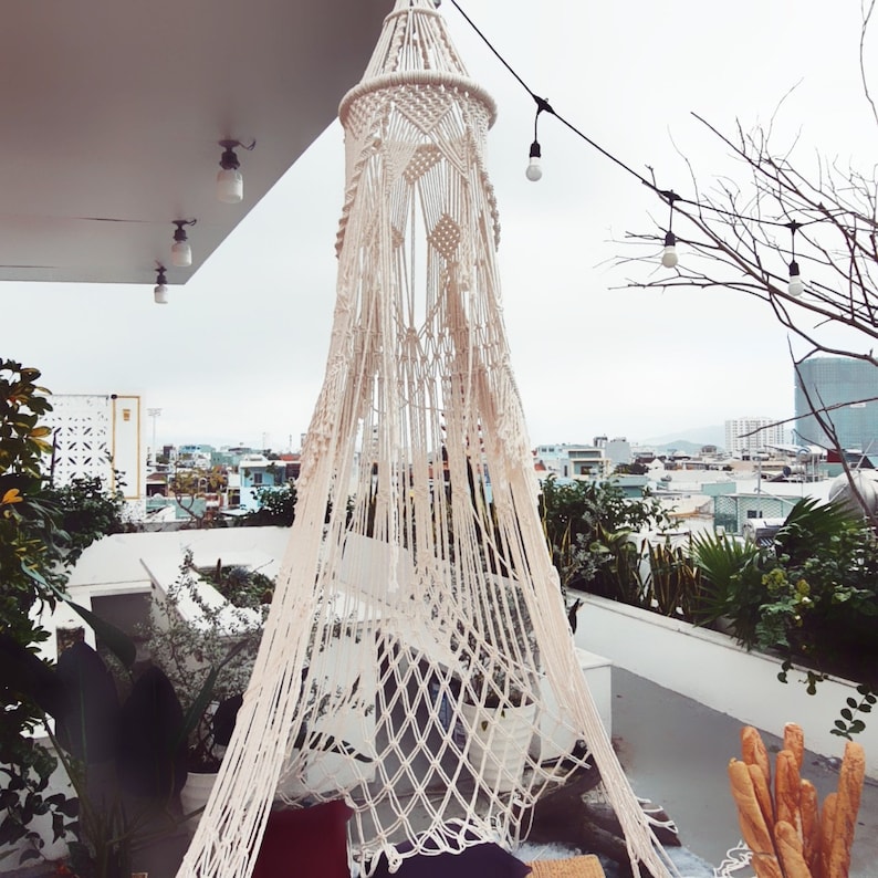 Macrame Bohemian Canopy for Bedroom - Fairy Furniture Ideas - Etsy