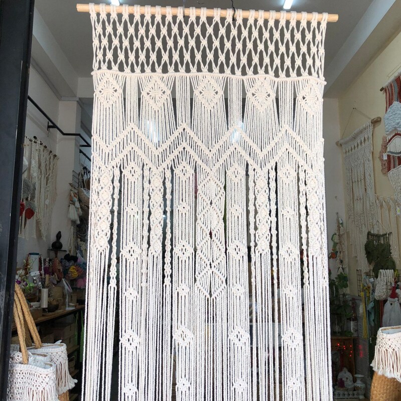 Macrame Door Curtain - Etsy