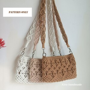 Macrame Patterns, Macrame Bag Pattern With PDF and Video Instruction - Etsy