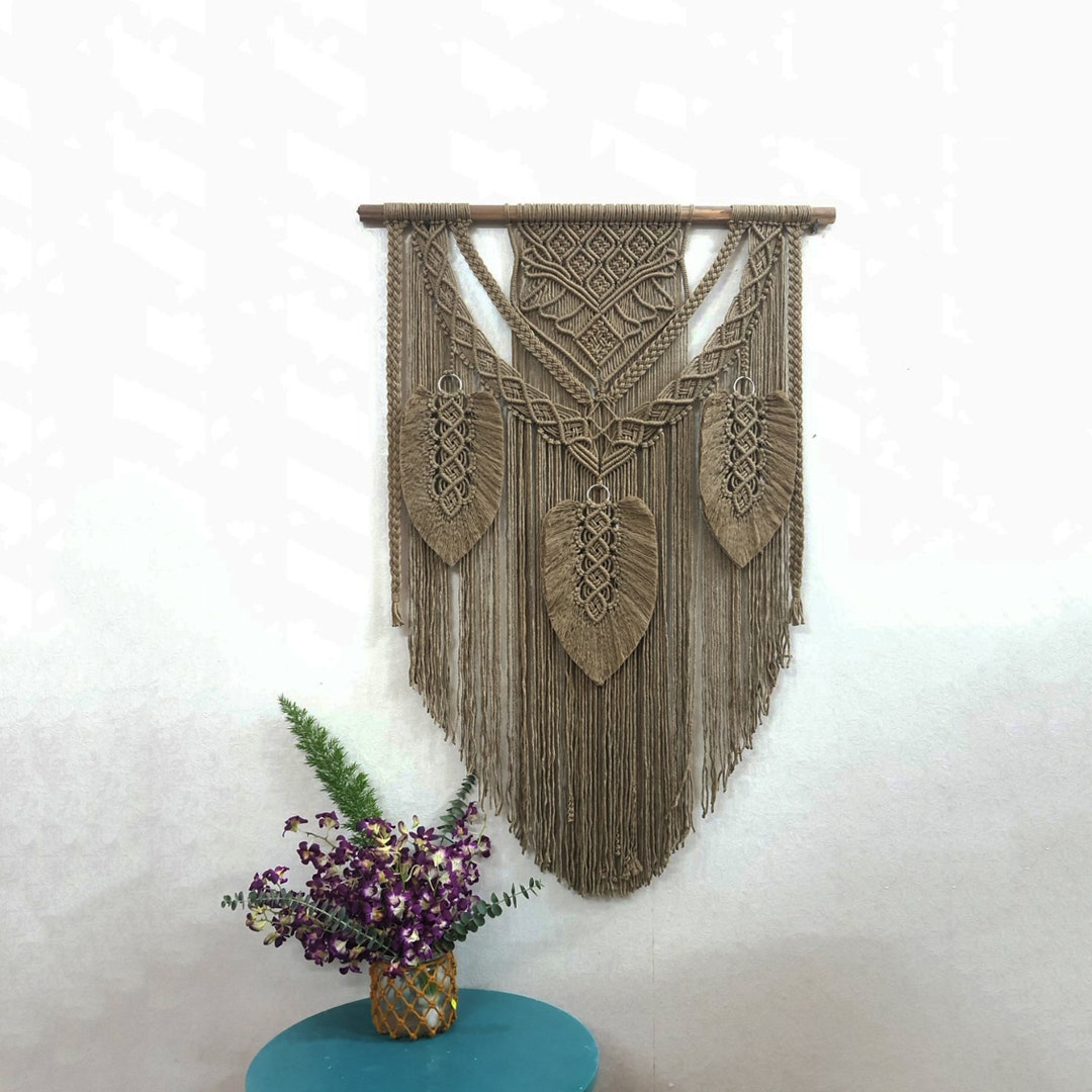 Vintage Macrame Wall Hanging, Handmade Decor Gifts for New Home ...