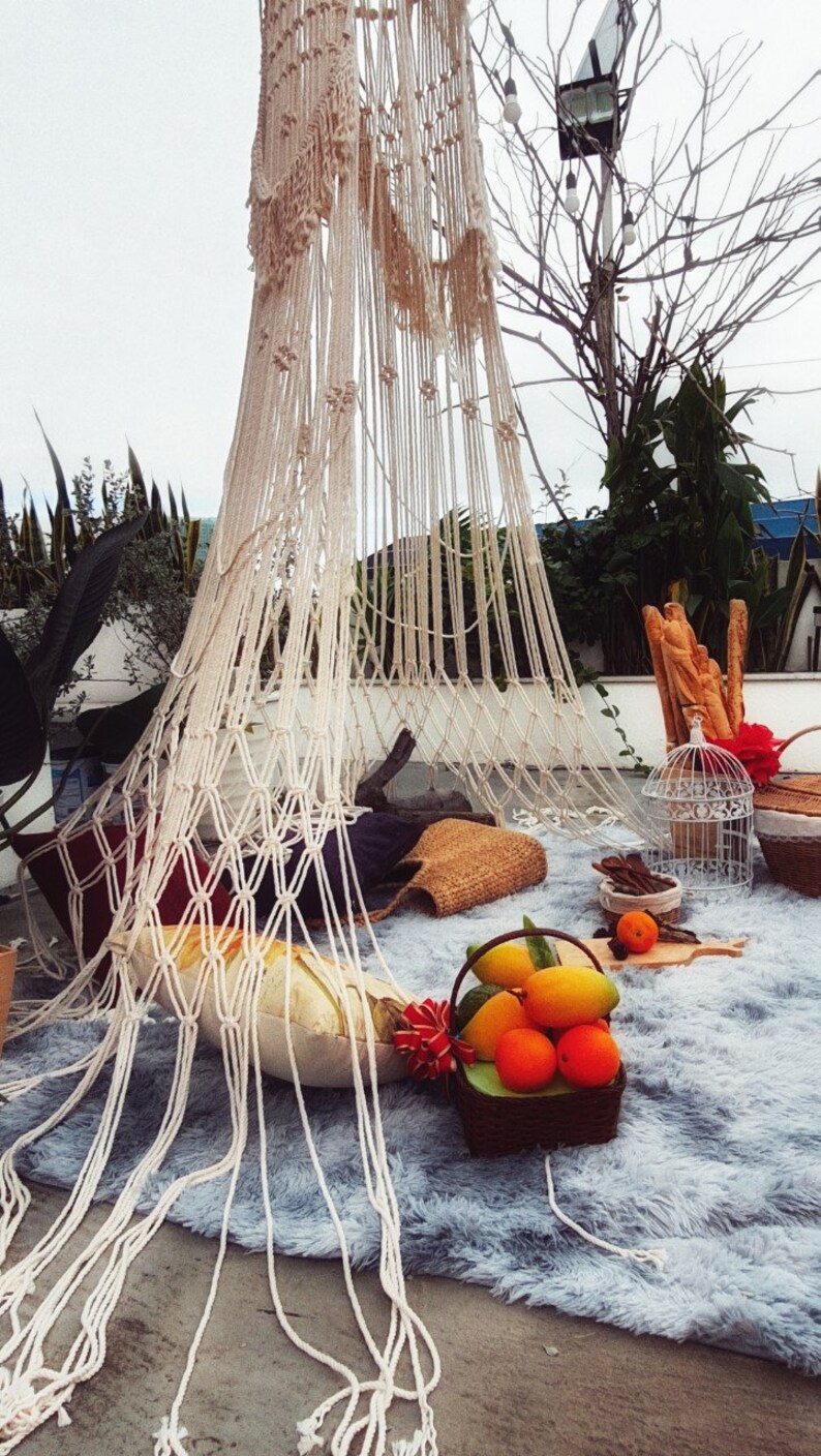 Macrame Bohemian Canopy for Bedroom - Fairy Furniture Ideas - Etsy