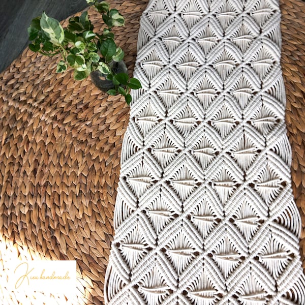 Macrame Table Runner - Etsy
