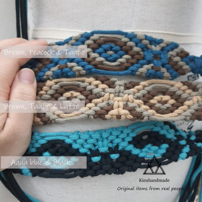 Macrame Boho Braided Belt - Colorful Woven Belt - Gifts for Her - Etsy
