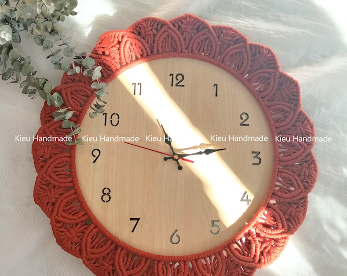 Numbers Wall Clock. Bone, Nordic, Classic, Neutral Color, Wall Decor ...