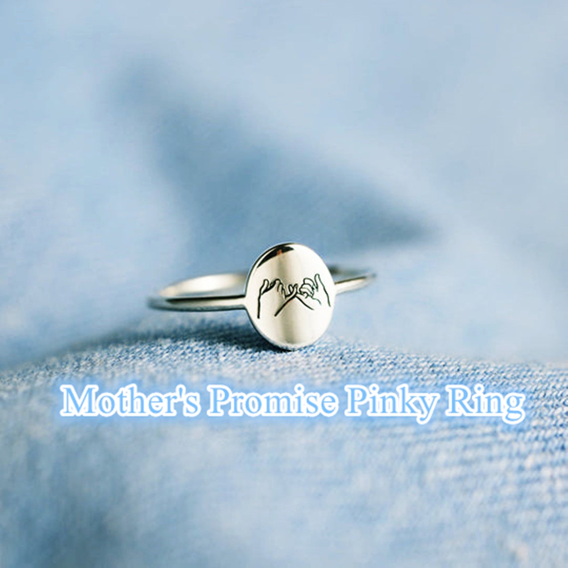 To My Daughter A Mother's Promise Pinky Ring Sterling - Etsy