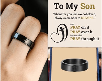 Cross Fidget Ring - Etsy