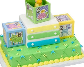 Abc Blocks Cake Topper - Etsy