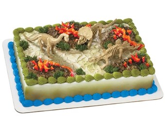 Dinosaur Skeleton Cake Decorating Kit Dino Cake Kit - Etsy