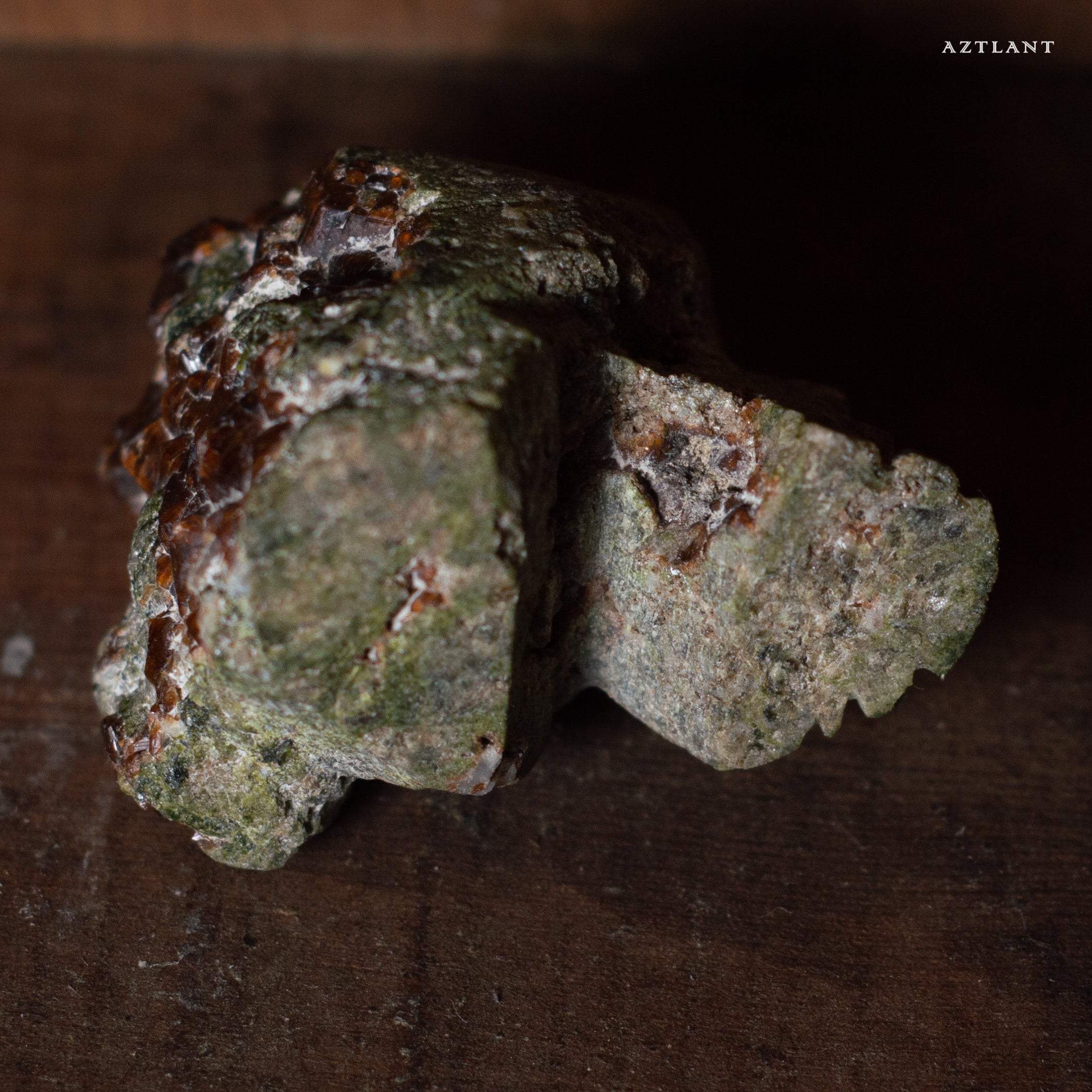 Mictlan Skull Sculpture With Mineral Inlays, Carved in Middle ...