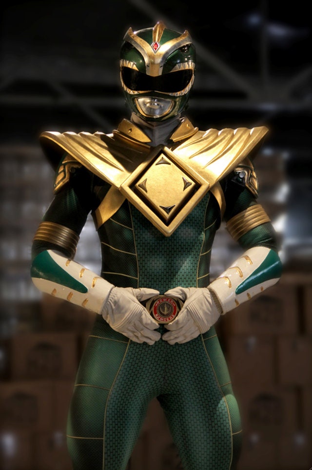 Mighty Morphin Power Rangers Green Ranger Bat in the Sun Cuffs & Boot ...