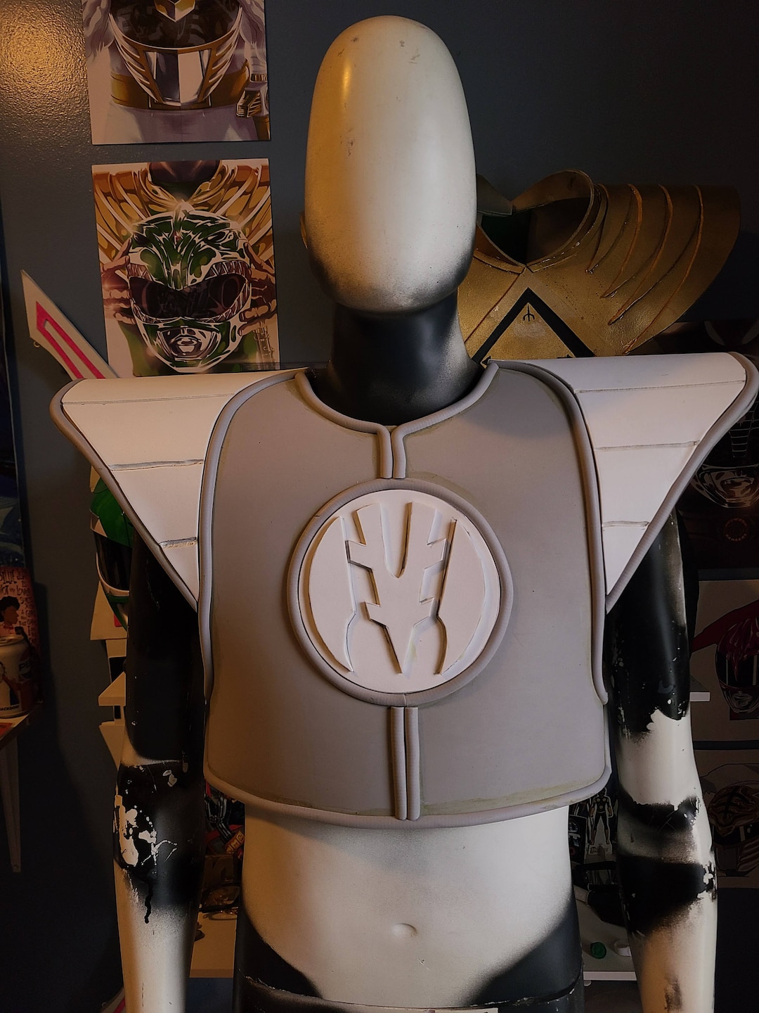 MMPR White Ranger Shield Foam Pattern Template PDF - Etsy