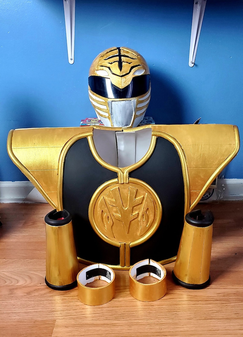MMPR White Ranger Shield Foam Pattern Template PDF - Etsy