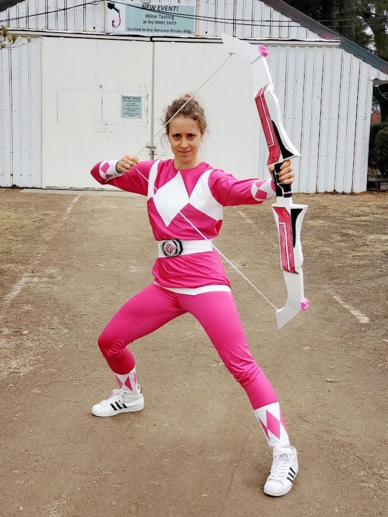 MMPR Pink Ranger Power Bow Pattern Template PDF - Etsy