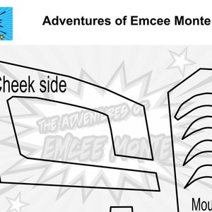 Sub Zero Menpo (mask) Mortal Kombat Pattern Template - Etsy