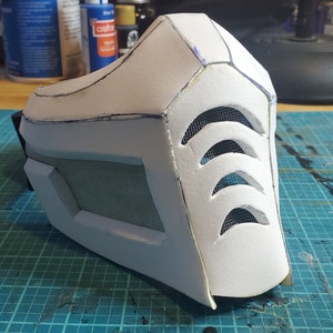 Sub Zero Menpo (mask) Mortal Kombat Pattern Template - Etsy