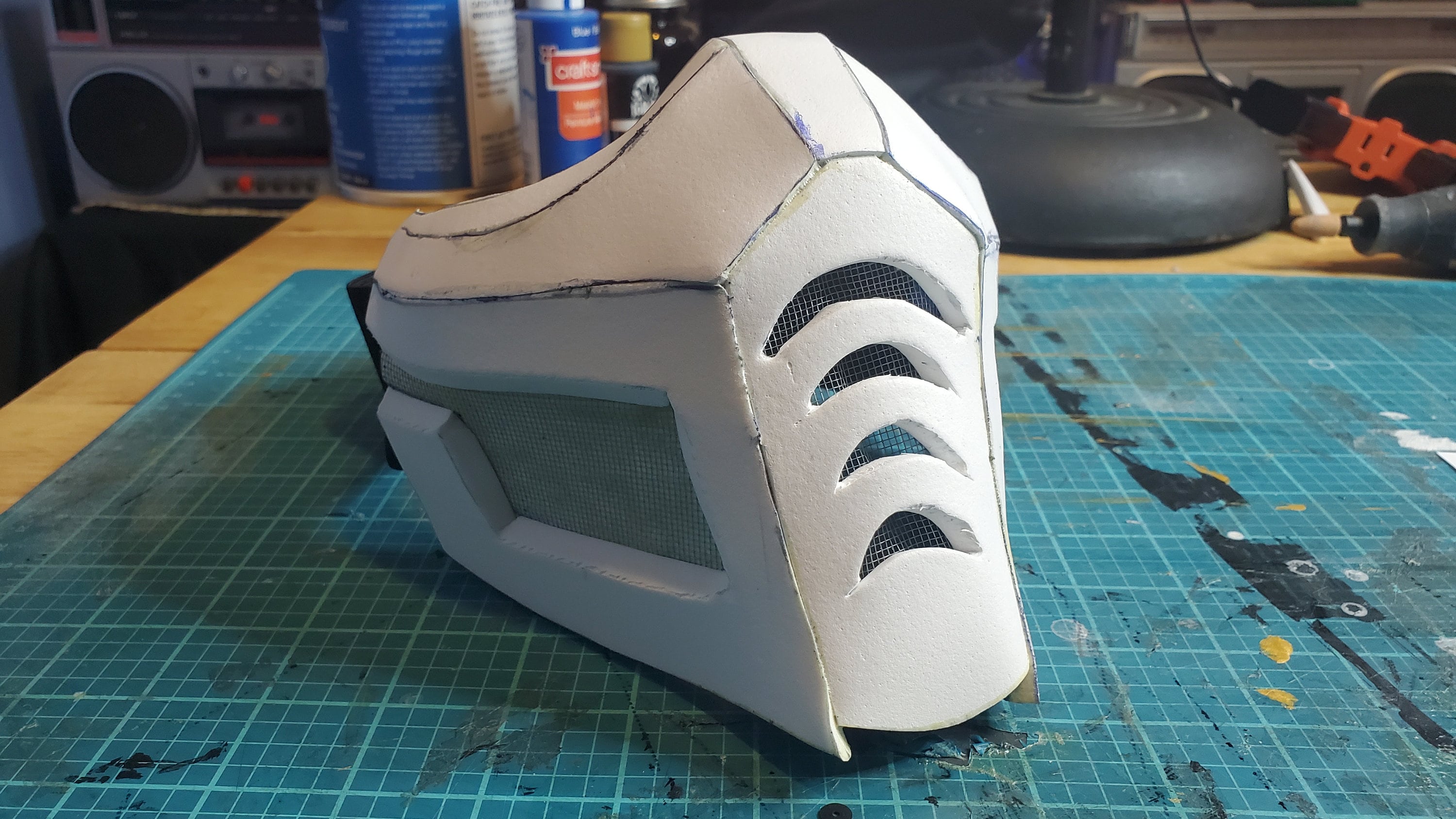 Sub Zero Menpo mask Mortal Kombat Pattern Template - Etsy