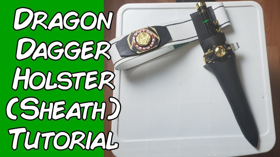 Green Ranger Dragon Dagger Holster Pattern Template PDF - Etsy