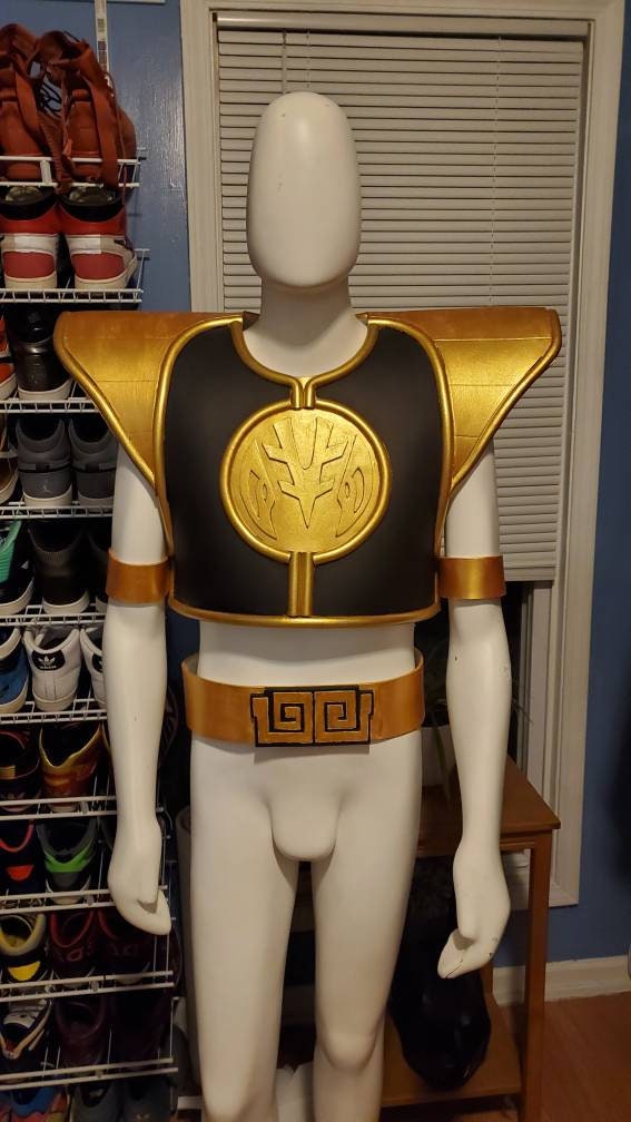 MMPR White Ranger Shield Foam Pattern Template PDF - Etsy UK