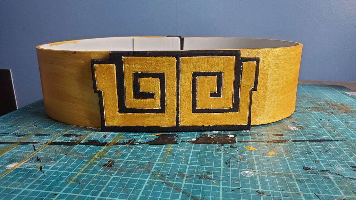 MMPR White Ranger Belt Foam Pattern Template PDF - Etsy