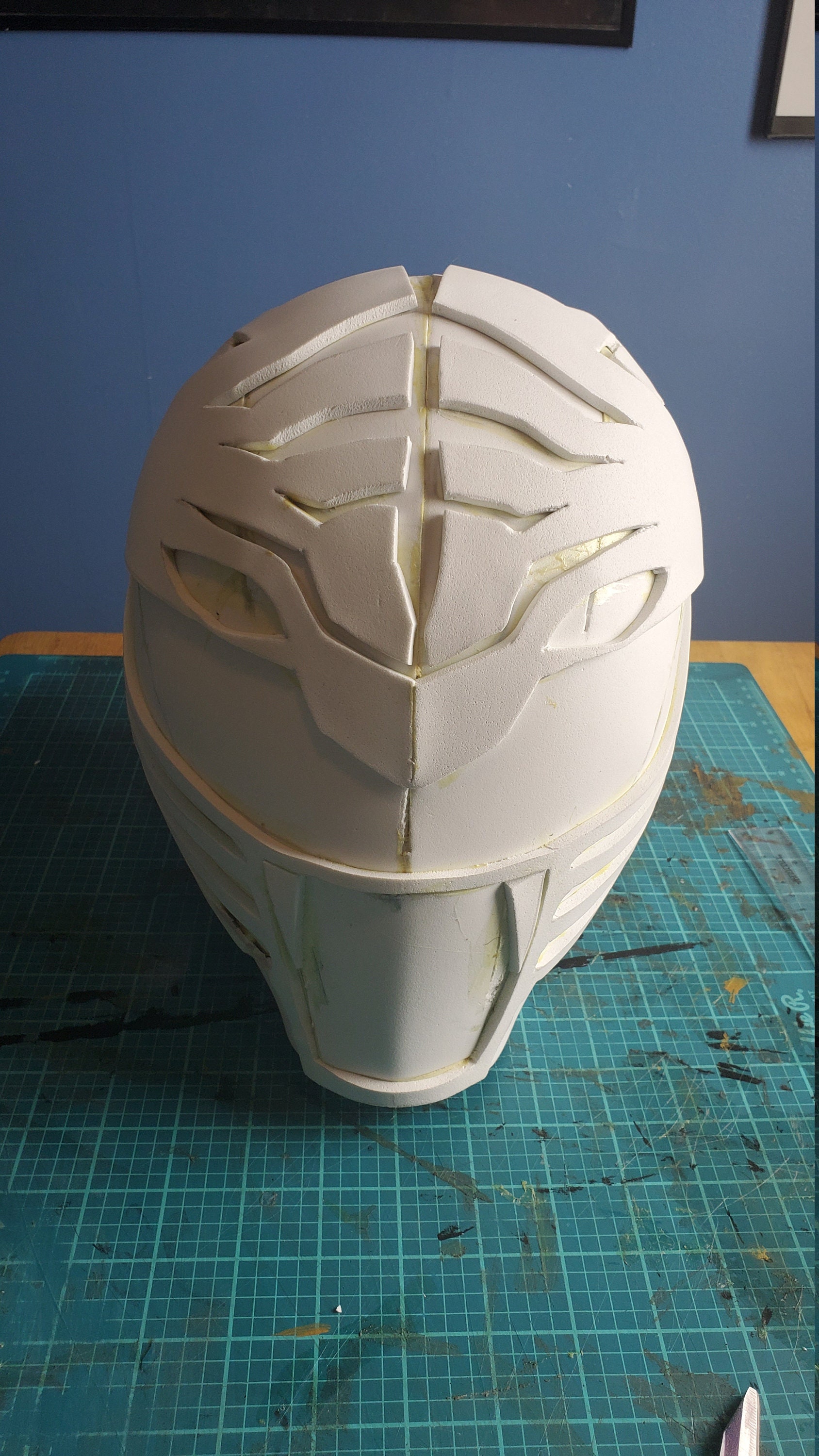MMPR White Ranger Helmet Foam Pattern Template PDF - Etsy
