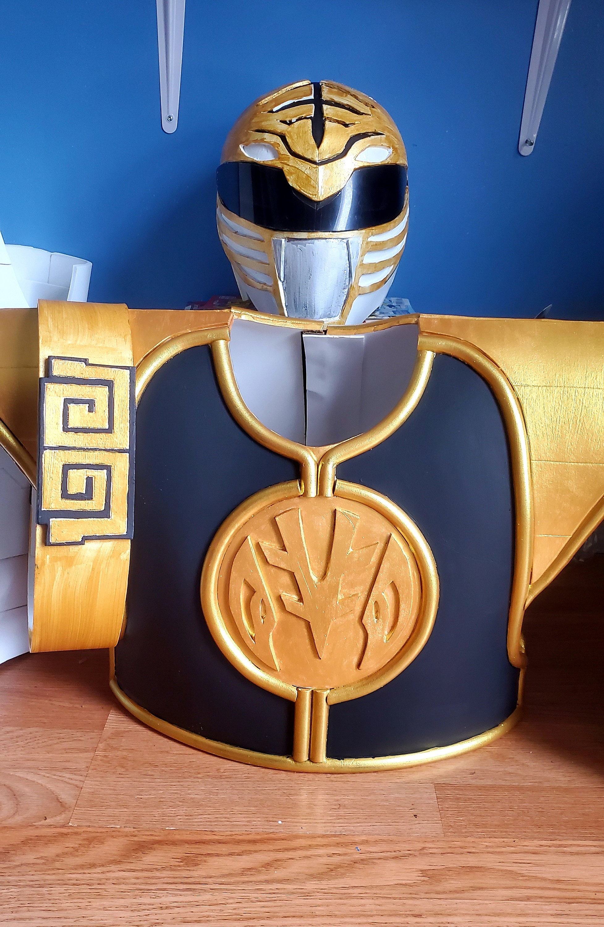 MMPR White Ranger Belt Foam Pattern Template PDF - Etsy
