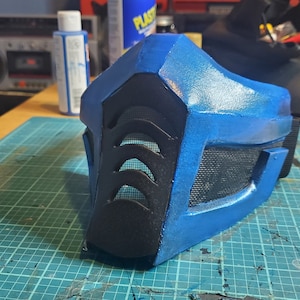 Sub Zero Menpo (mask) Mortal Kombat Pattern Template - Etsy
