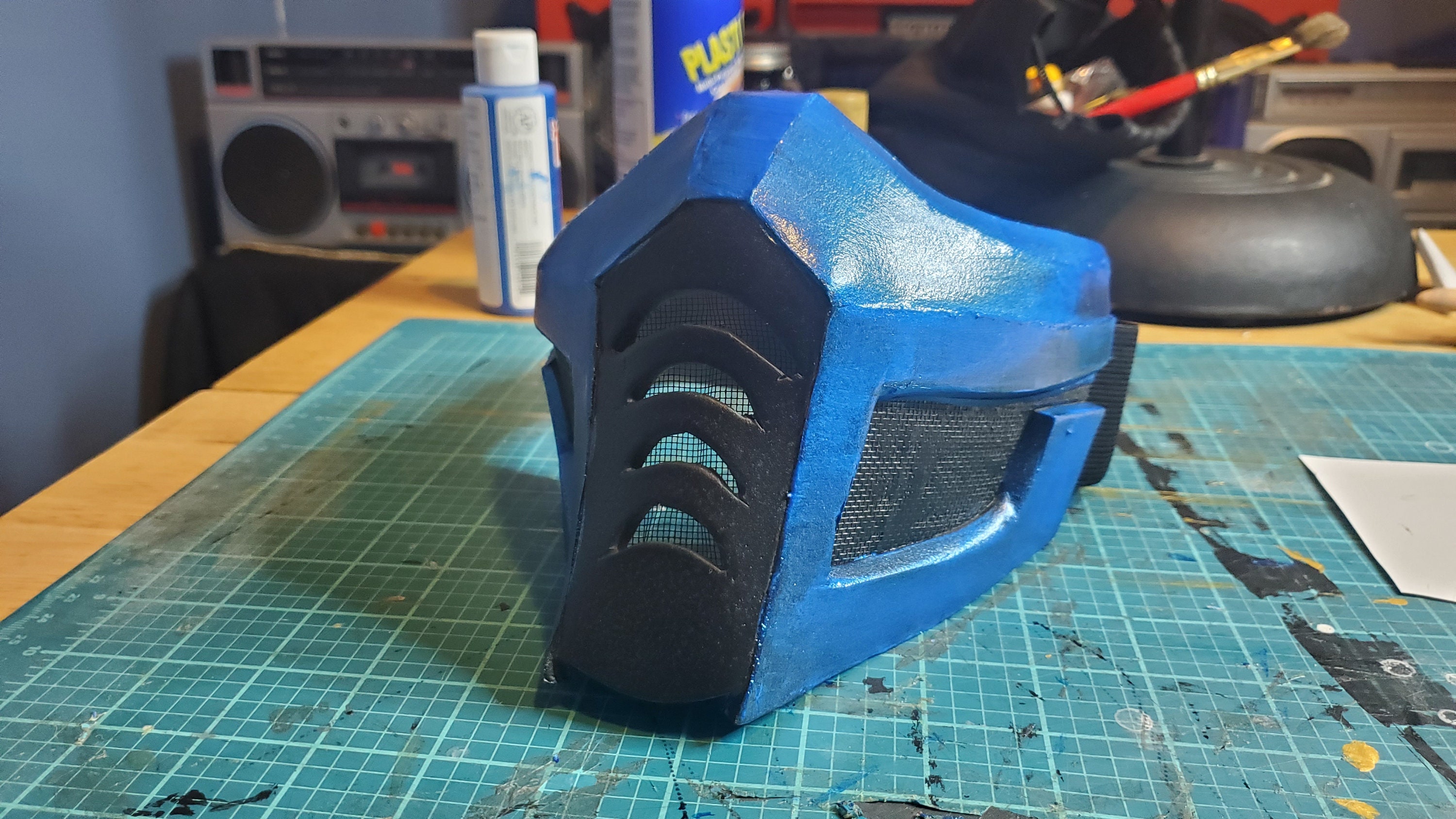 Sub Zero Menpo mask Mortal Kombat Pattern Template - Etsy