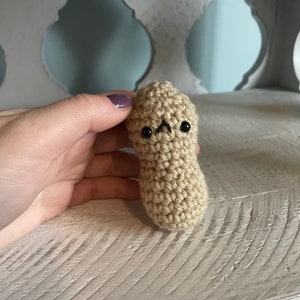 Crochet Peanut Keychain - Etsy