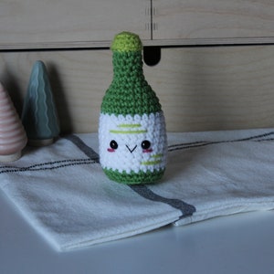 Crochet Amigurumi Korean Soju Bottle Plushie Stuffed Toy - Etsy