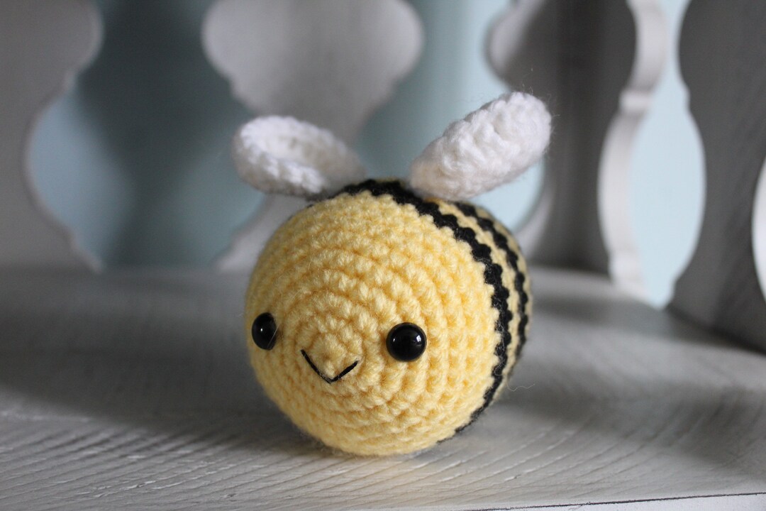 Crochet Stuffed Bee Amigurumi Plush Toy - Etsy