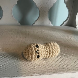 Crochet Peanut Keychain - Etsy