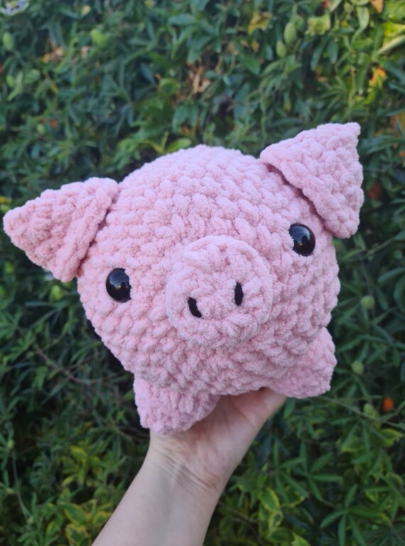 Toys & Games Handmade Chunky Crochet Pig Stuffed Animals & Plushies ...