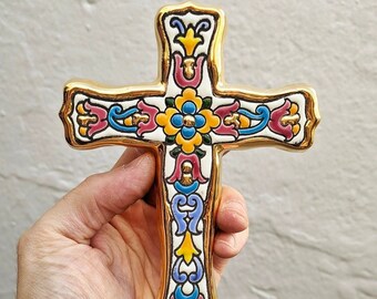 Small Ceramic Cross - Etsy