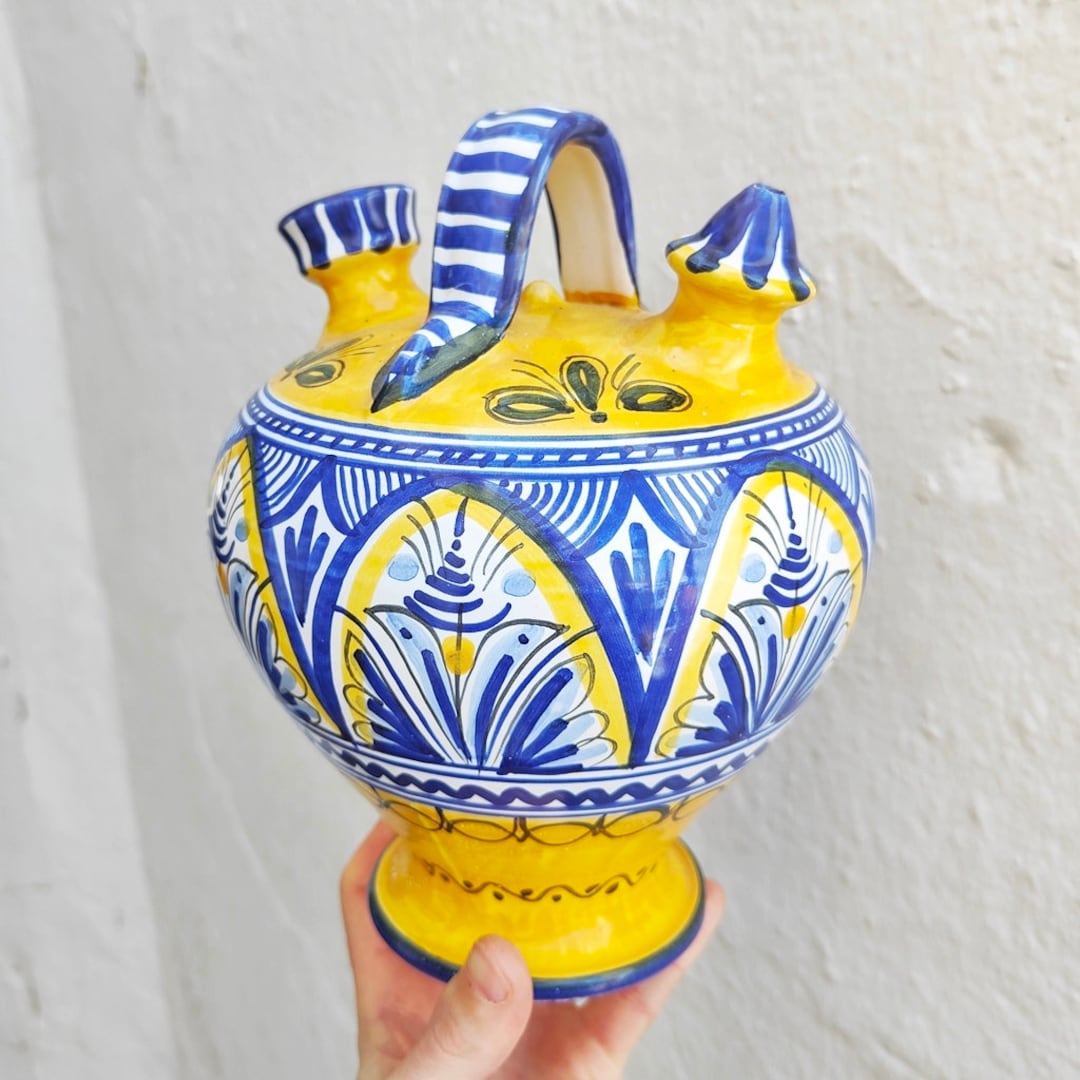 Ceramic Jug Hand Made and Painted toledo Style 23 Cm. 9 Made in Spain ...