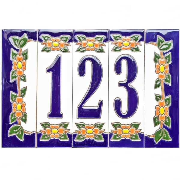 Ceramic Tile Numbers - Etsy UK