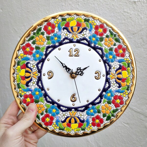 Ceramic Clock - Etsy