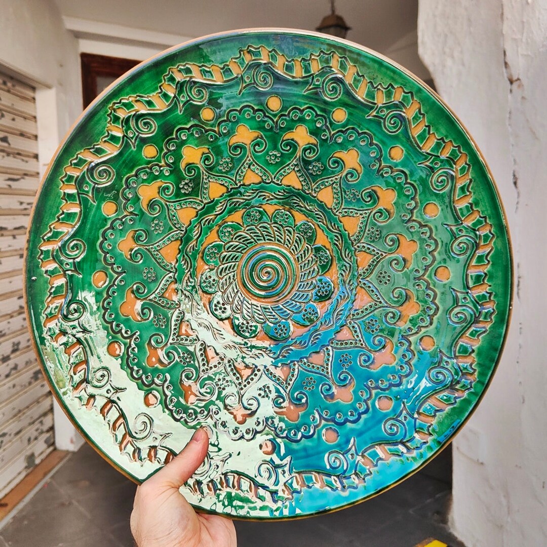 Large Ceramic Plate tito 42 Cm. 16.5 - Etsy
