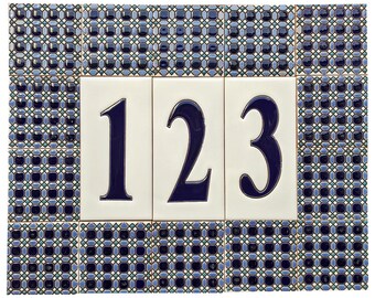 Ceramic Letters and Numbers 7.5cm. 3 for the Wall - Etsy