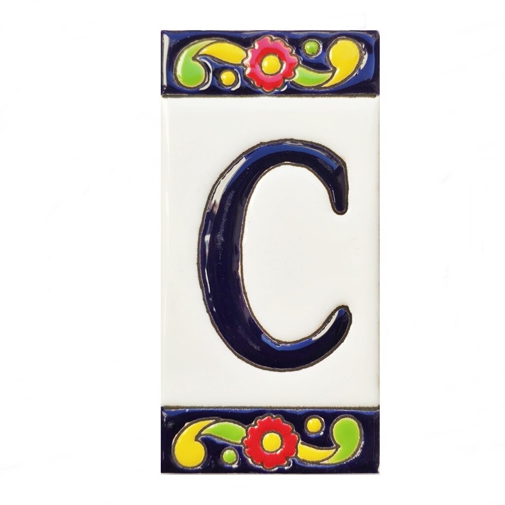 Large ceramic wall letters and numbers Hand enamelled in | Etsy