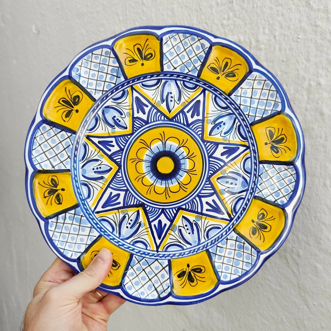 Plato pintado a mano de 30cm. 11.5 varias decoraciones Plato para ...