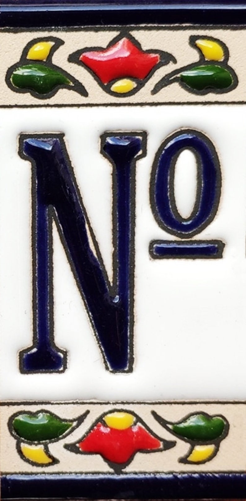 Ceramic Letters and Numbers 7.5cm. 3 for the Wall - Etsy