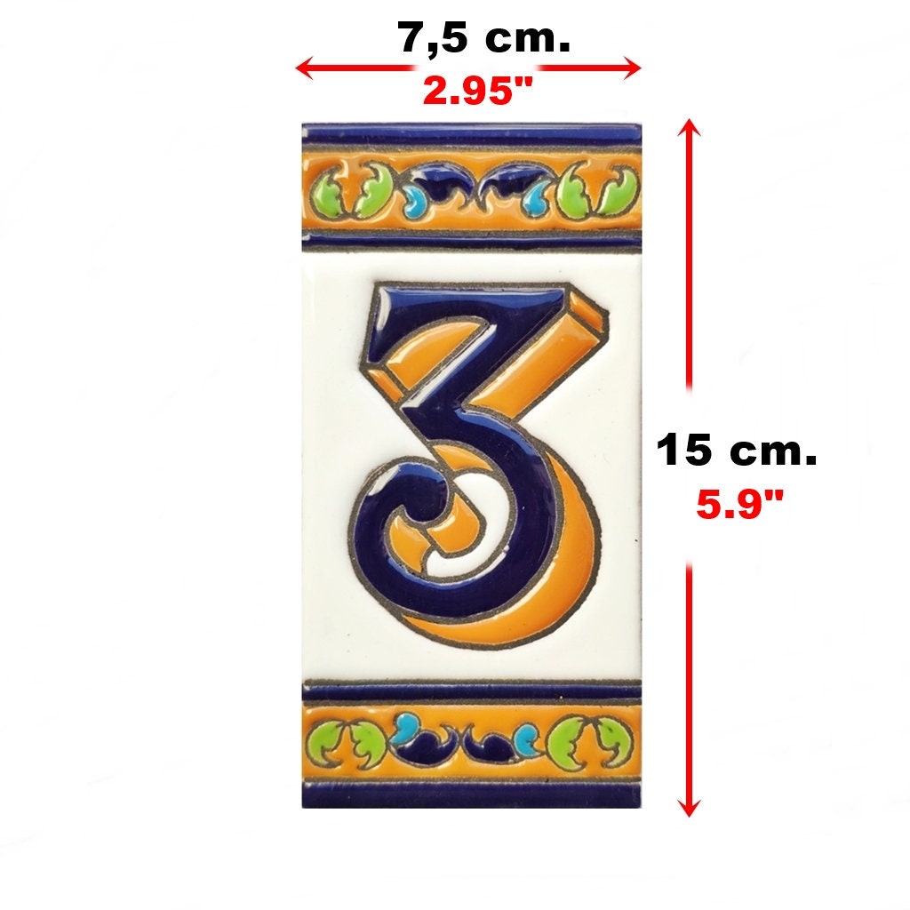 Large Ceramic Wall Letters and Numbers Hand Enamelled in | Etsy