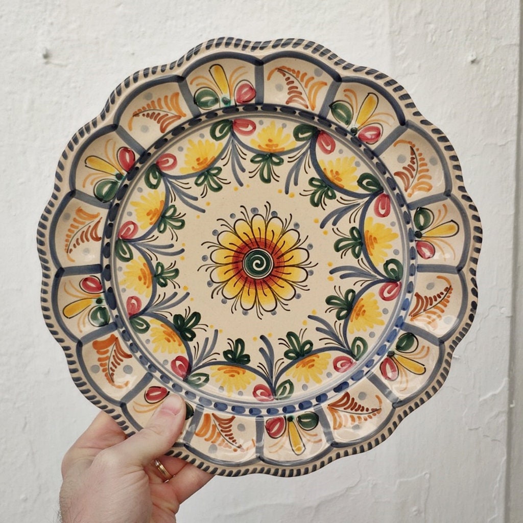Plato pintado a mano de 30cm. 11.5 varias decoraciones | Etsy
